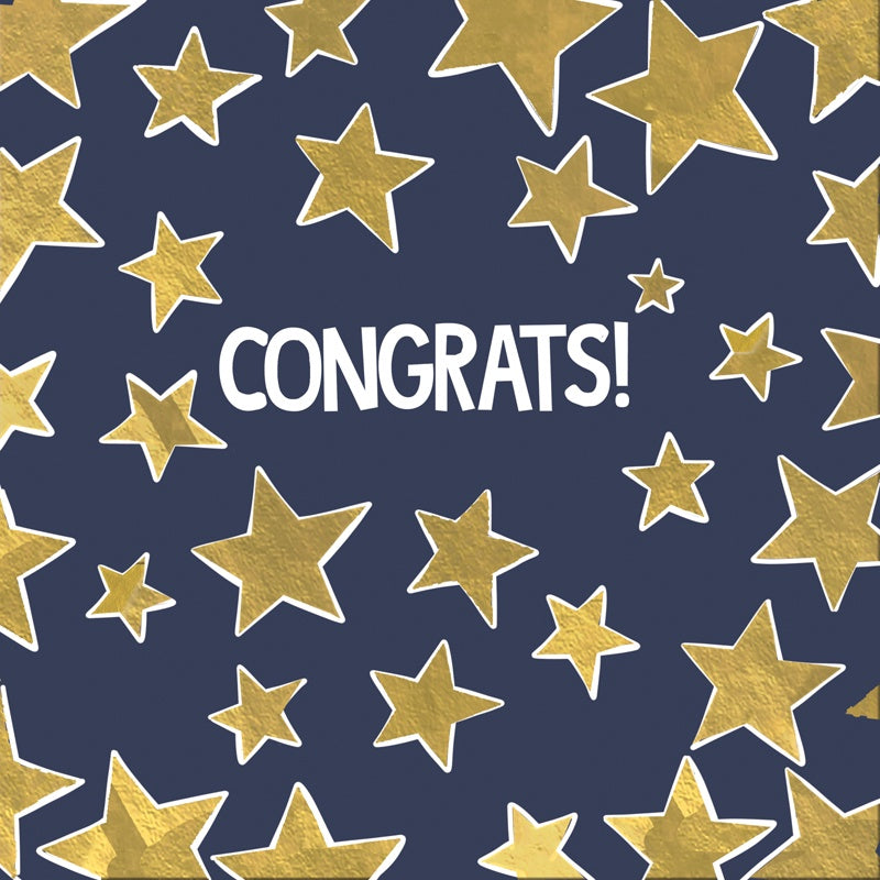 Congrats Gold Star Card — Spoilt Gift & Homewares