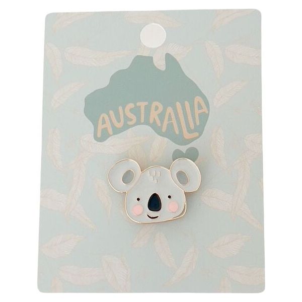 Koala Memento Pin Grey 2cm — Spoilt Gift & Homewares