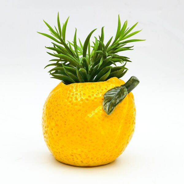 Urban Products Lemon Planter Pot Yellow 13cm — Spoilt Gift & Homewares