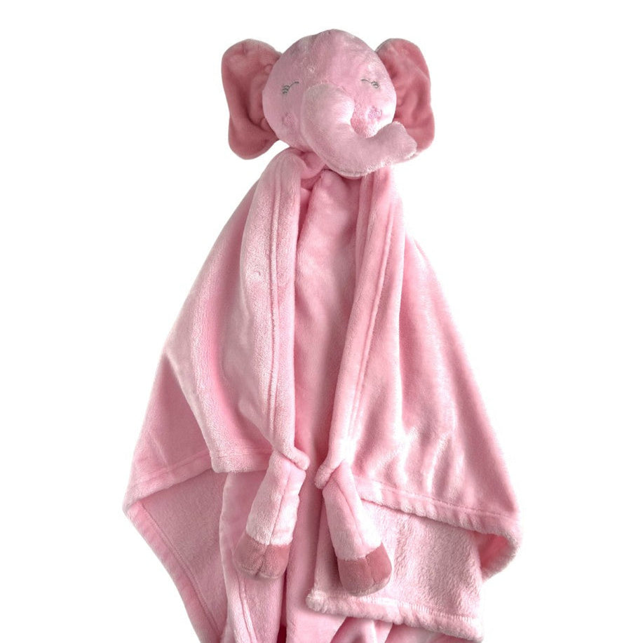 Elephant Blanket Pink 75x100cm — Spoilt Gift & Homewares