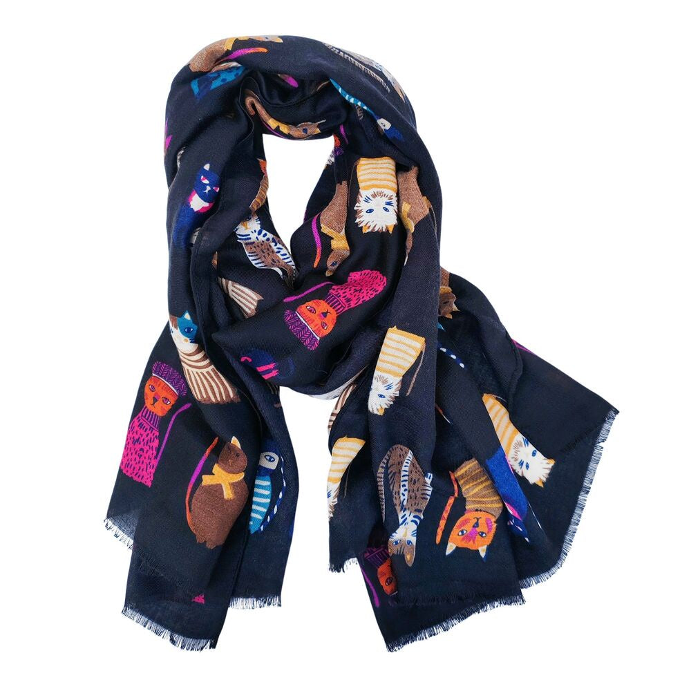 Cappy Cat Midnight Scarf — Spoilt Gift & Homewares