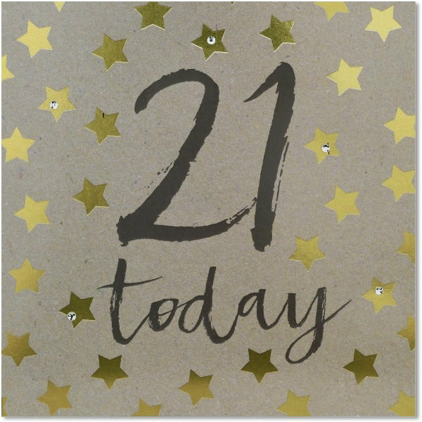 21 Today Birthday Card — Spoilt Gift & Homewares