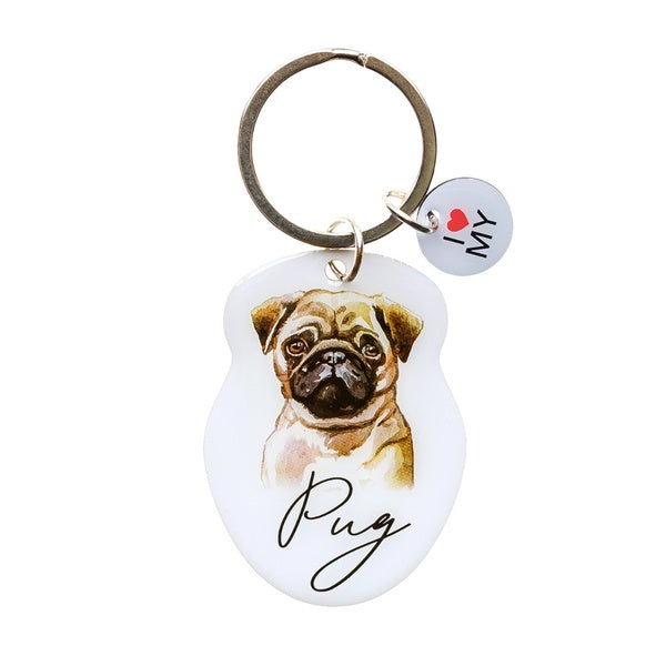 Pug Pet Keyring — Spoilt Gift & Homewares
