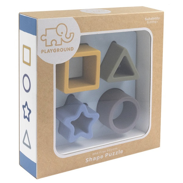 Silicone Shape Puzzle Steel Blue — Spoilt Gift & Homewares
